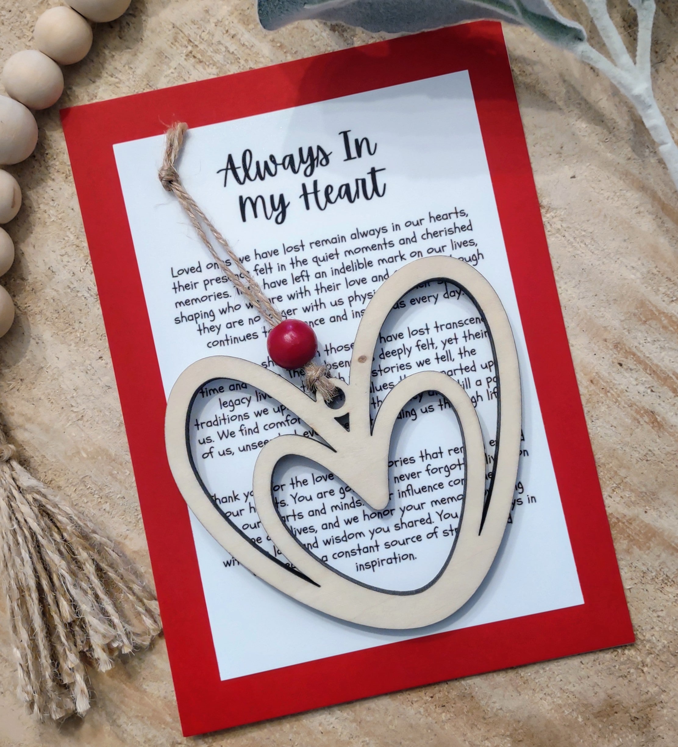 Always in My Heart Story Charm-Memorial Ornament – Muddy Paws Design Co.